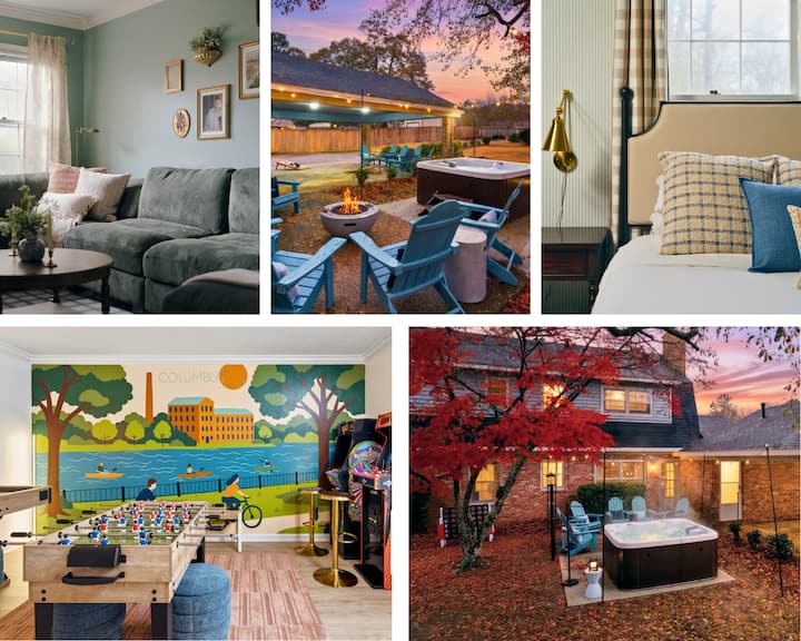 Hot Tub • Fire Pit • Game Room | Ft. Benning, Csu - Columbus, GA