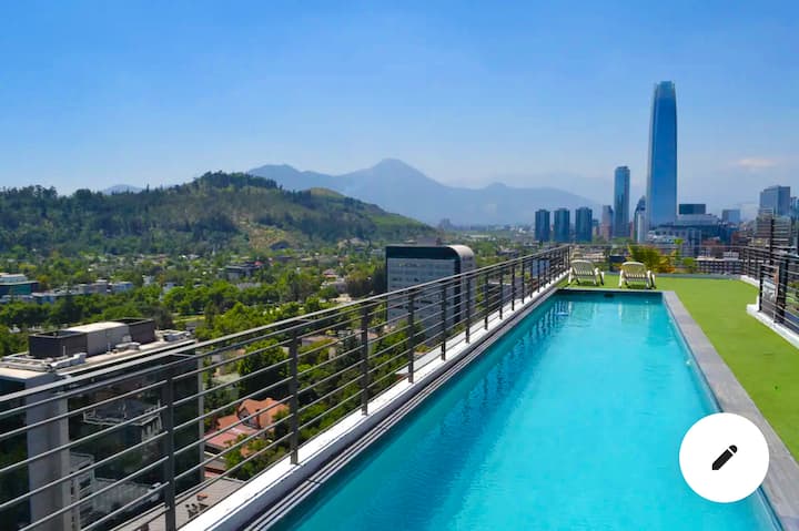 2 Dormitorios Mariposa Piso 17. Costanera Center. - Santiago