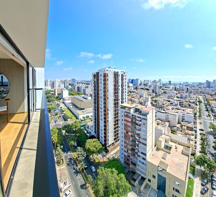 2 Dormitorios + 2 Baños Con La Mejor Vista De Jm - Lima