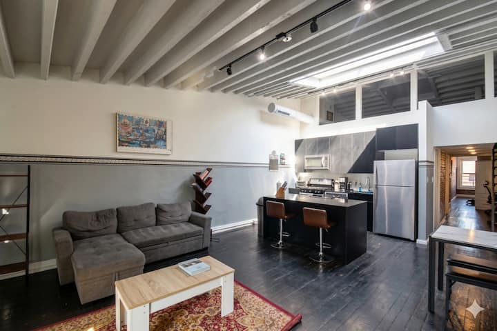 Stylish 2br Loft In Prime Art District - Aéroport de Philadelphie (PHL)