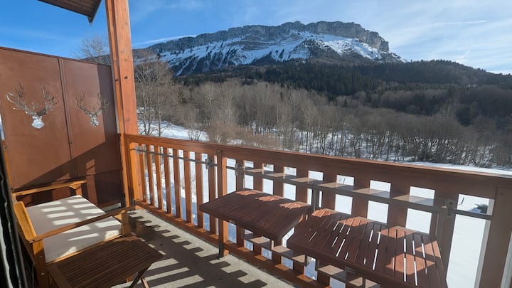 T2 Au Calme Avec Vue Imprenable - La Féclaz