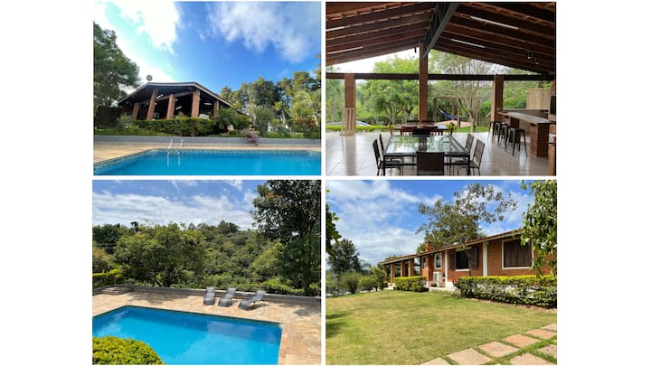 Linda Chácara Em Atibaia Com Ar Condicionado - Atibaia