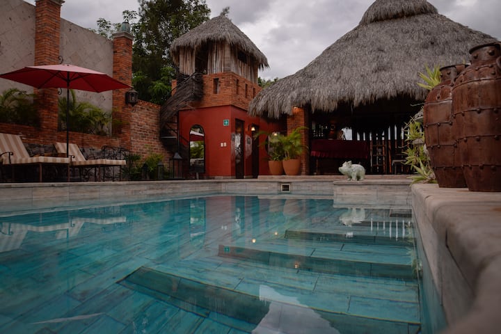 Encantadora Habitacion Lujosa Con Alberca - Ajijic