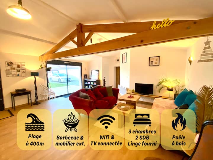 Maison 3 Ch. Charme & Confort à 400m De L'océan - Pornic