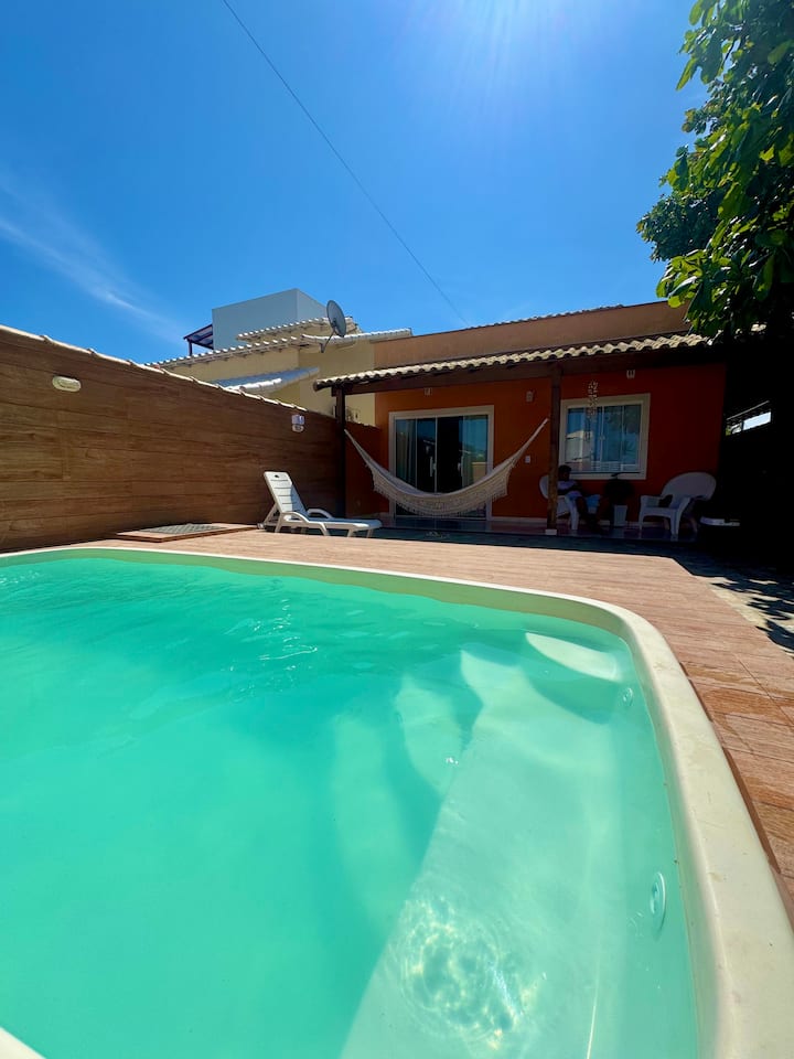 Casa Com Piscina 100 Metros Da Praia Cond Fechado - Cabo Frio