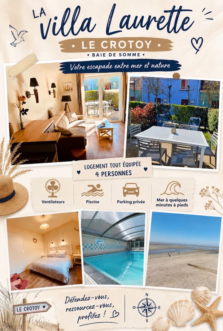 Chez Laurette I Parking | Piscine | Terrasse | Mer - Le Crotoy