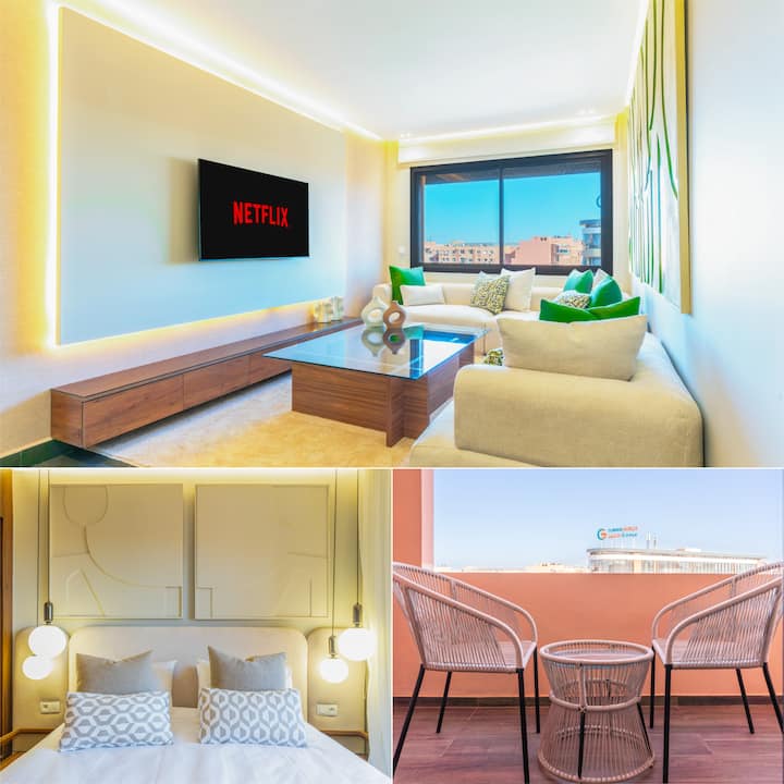 Appartement Luxe 1ch • Hyper-centre • 1 Min Gare - Marrakech