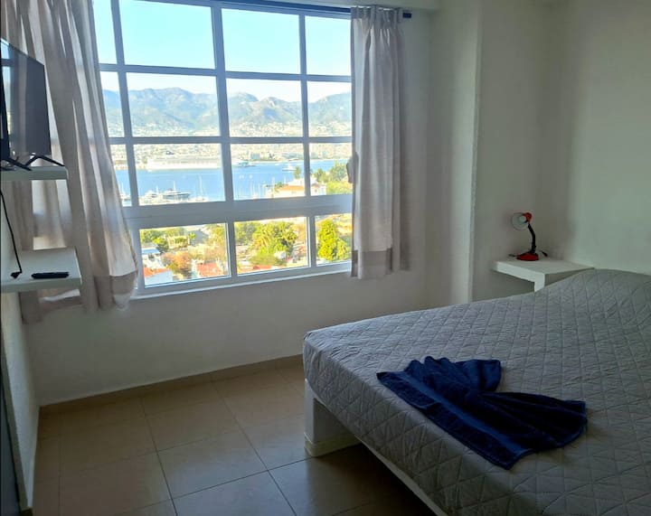 Depto. Vista Al Mar, 3albercas, Pasos Playa Caleta - Acapulco