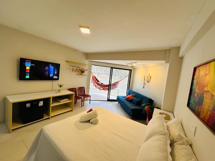 Flat Charmoso C/ Vista Para O Morro Do Careca - Natal