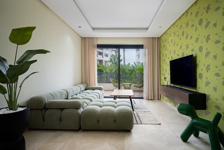 Modern 2br Duplex In Bouskoura | Pool | Parking - Casablanca