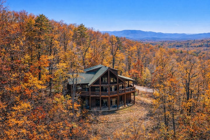 Stunning Mountain Views, Hot Tub, Firepit, Game Rm - Blue Ridge, GA