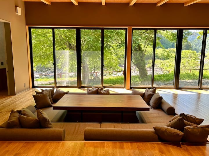 【一棟貸切】飛騨川沿い ｜ Bbq可 ｜ 8名可 ｜ 下呂温泉街まで車で10分 - Gero