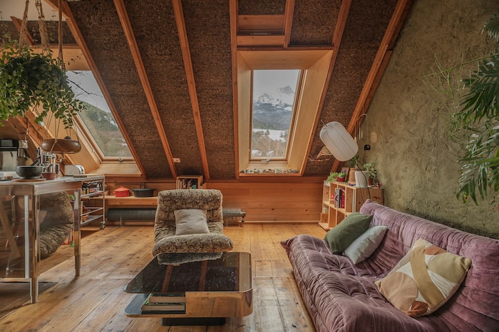Loft Chaleureux En Centre-ville Vue Montagnes - Barcelonnette