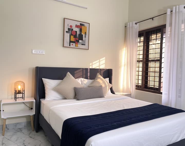 Var: Fun Haus2- Ac 2bhk, 8 Min Walk Beach Foosball - Varkala