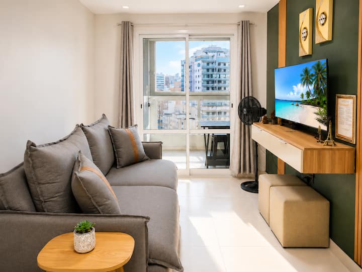 Flat In Boqueirão | Beach | Shops And Leisure - Praia Grande