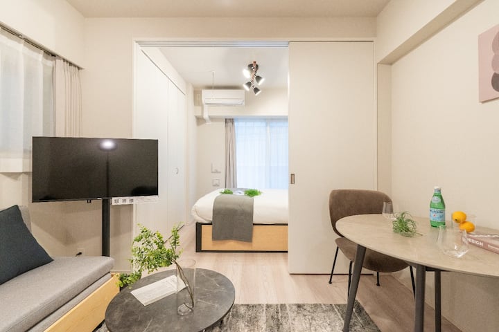 錦糸町駅から徒歩8分/コンビニまで徒歩2分/人気の下町エリア/家具家電付き/pre錦 C01 - Asakusa