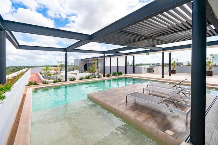 Bright & Modern Stay W/ Stunning Sun Roof - Mérida