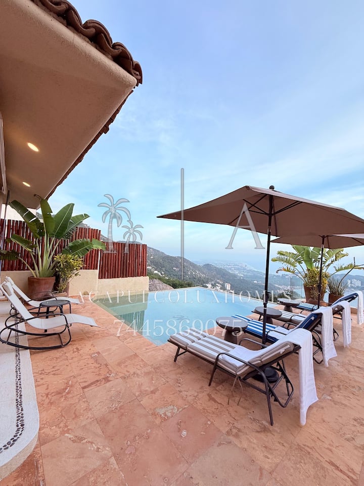 Casa Con Linda Vista En Cima Del Marqués - Acapulco de Juárez