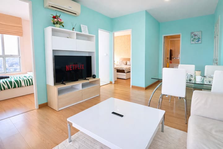 Spacious 2br | Corner Suite | Bathtub | 100m Mrt - Bangkok