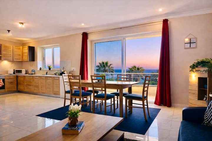 Stunning Sunrise Seaview - 1st Floor - Qawra Bay - Malta