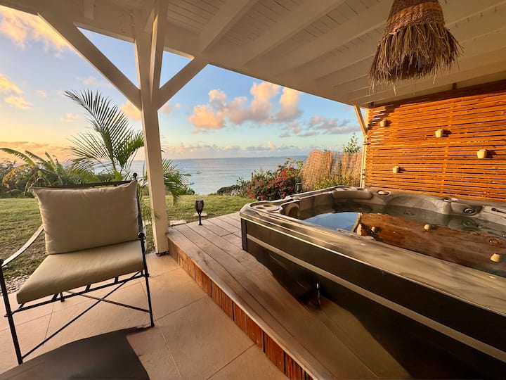 Vue Mer & Jacuzzi - Accès à Pied Plage Happy Bay - Saint-Martin