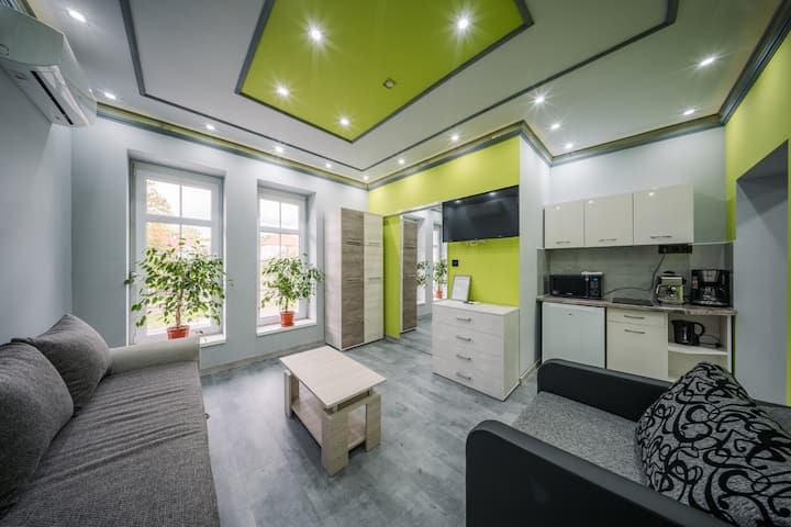 White House Apartman, Miskolc
Green Room - Miskolctapolca