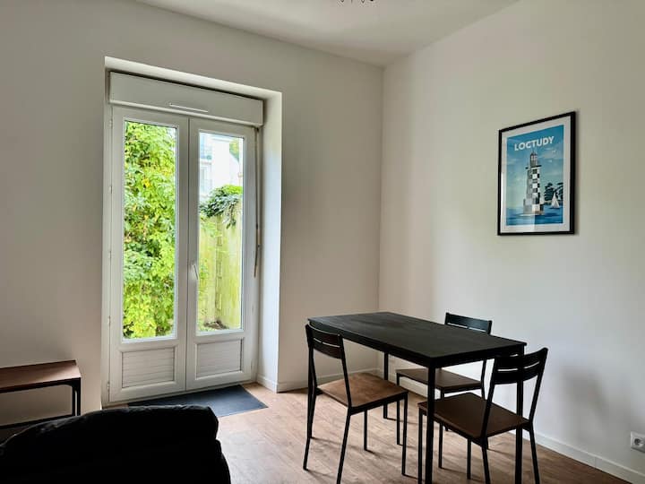 Appartement En Rdc, 1 Chambre, Vue Sur Le Jardin - Quimper
