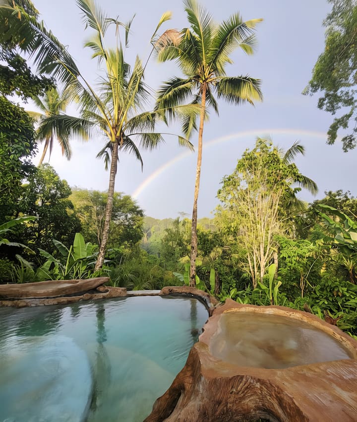 "Unique Wood Cabin": Artsy Escape With Jungle Pool - Indonesia