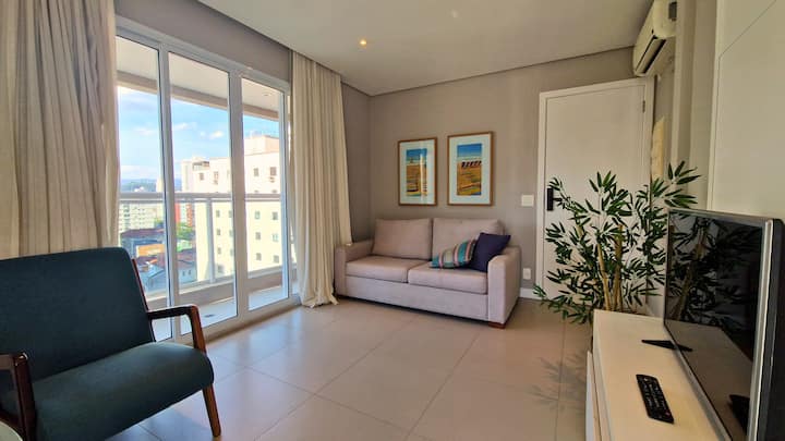 Book Santos Unique 1001 • Conforto Com 2 Varandas - 산투스