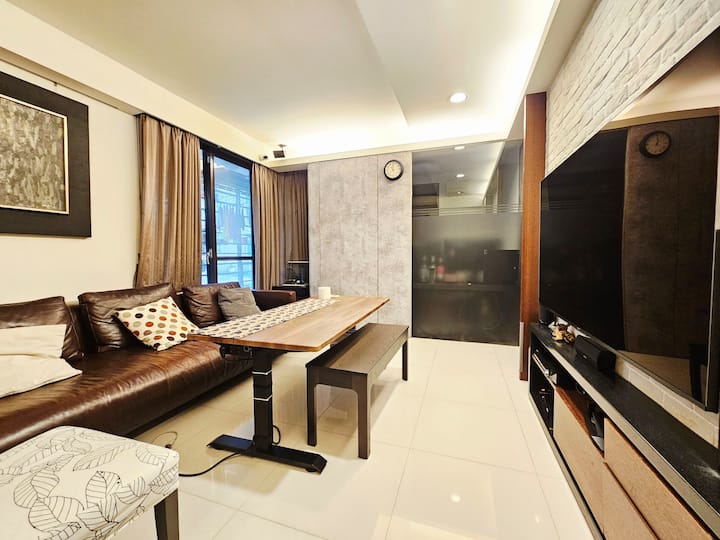 永康街步行可達｜整層大安三房公寓｜近東門捷運・適合4人 - 반차오 구