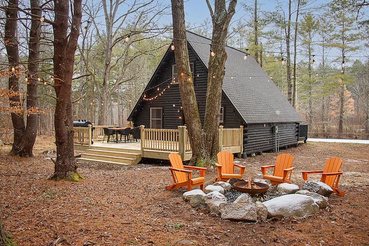 Cozy Catskills A-frame | Close To Skiing, Firepit - 카이로