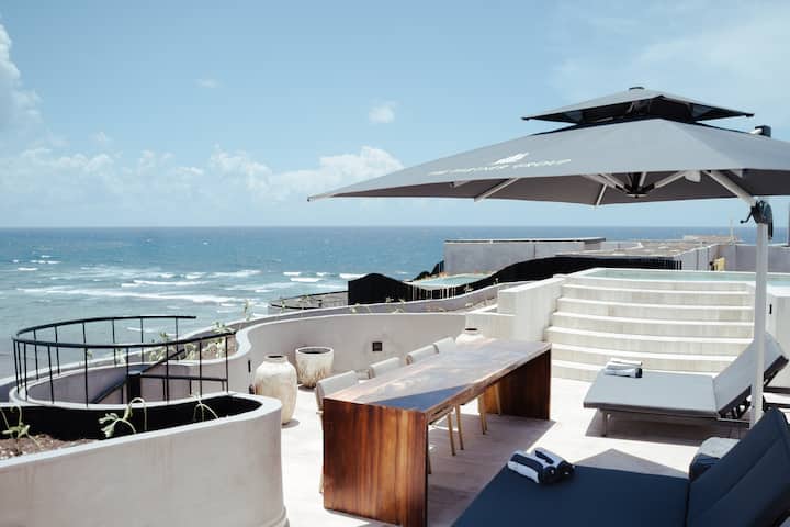 Tpg By The Ocean | 3br Penthouse + Rooftop Pool - Mexico