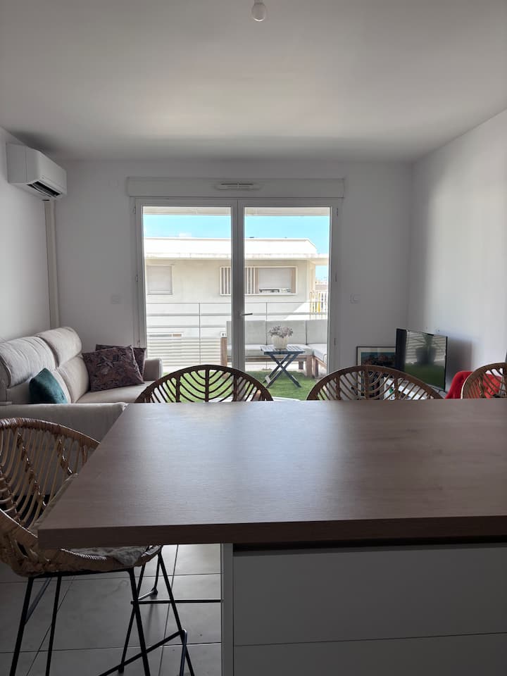 T2 Confort Proche Centre & Plages, Parking, Clim - Montpellier