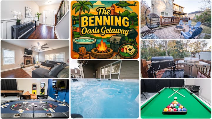Hottub•4br•gameroom•grill•fire Pit•near Ft Moore - Columbus, GA
