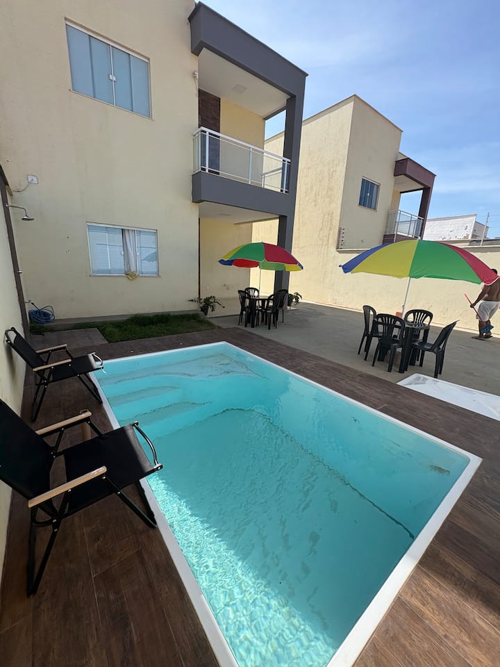 Casa 4 Quartos 700mts Da Praia Aracagy 16 Pessoas - São Luís