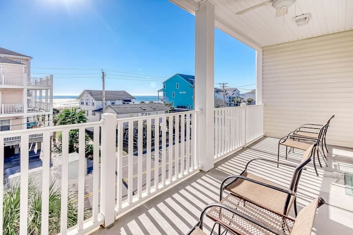 5br Oceanview 2nd-floor | Balcony | Pool - North Myrtle Beach, SC