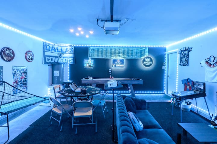 New Arcade Game Room 4br+loft Near At&t Stadium - Grand Prairie, TX