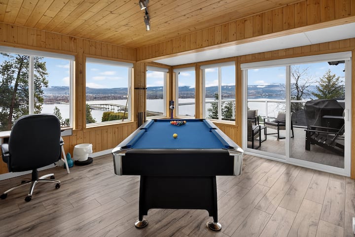 Lake-side | Pool Table | King Bed | 7 Min To Dt - Kelowna