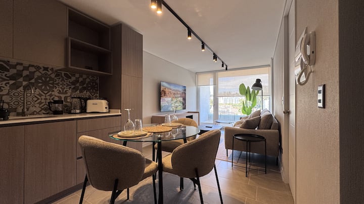 1d1b, 2 Pers, Increíble Vista Y Muchos Restoranes - San Pedro de la Paz