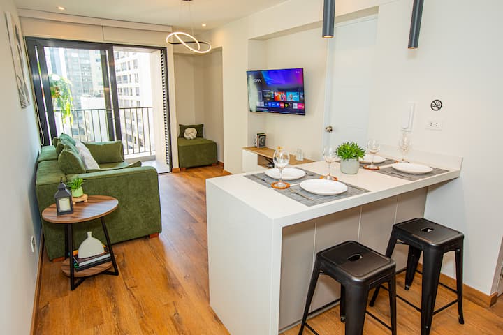 Bsr Brand New Apt Near Larcomar W/ Parking & Gym - Peru