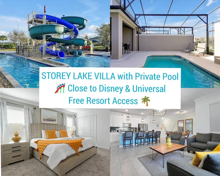 Family Private Pool Villa Near Disney+resort Perks - Kissimmee