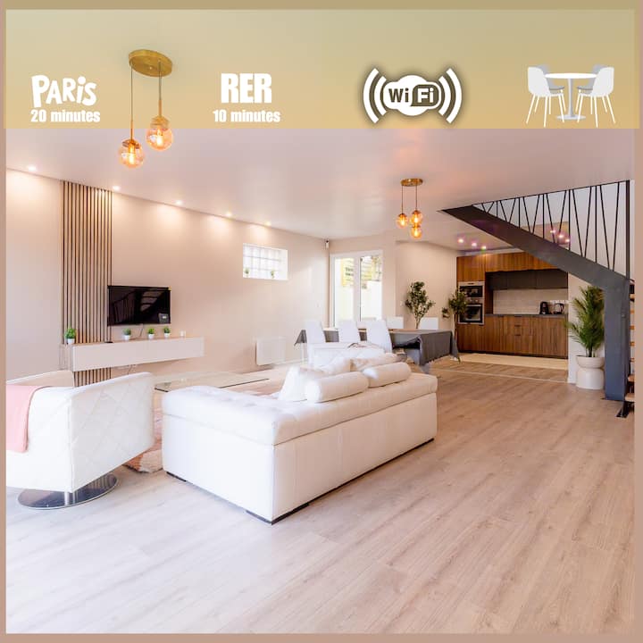 Villa Spacieuse Au Design Moderne Proche Paris - Palaiseau