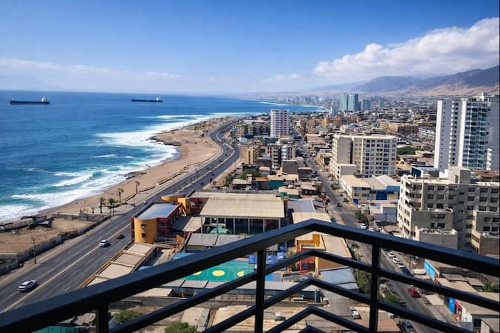 Departamento Con Vista Al Mar | Piscina + Wifi - Antofagasta, Chile