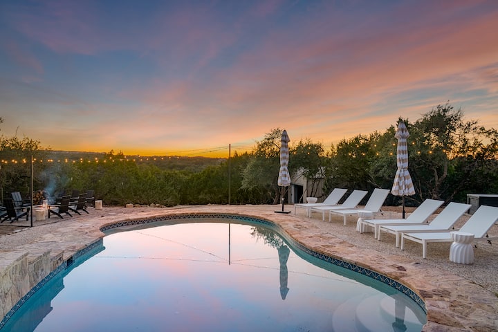 Hill Country Oasis | Pool, Hot Tub & Sunset Views - Dripping Springs, TX