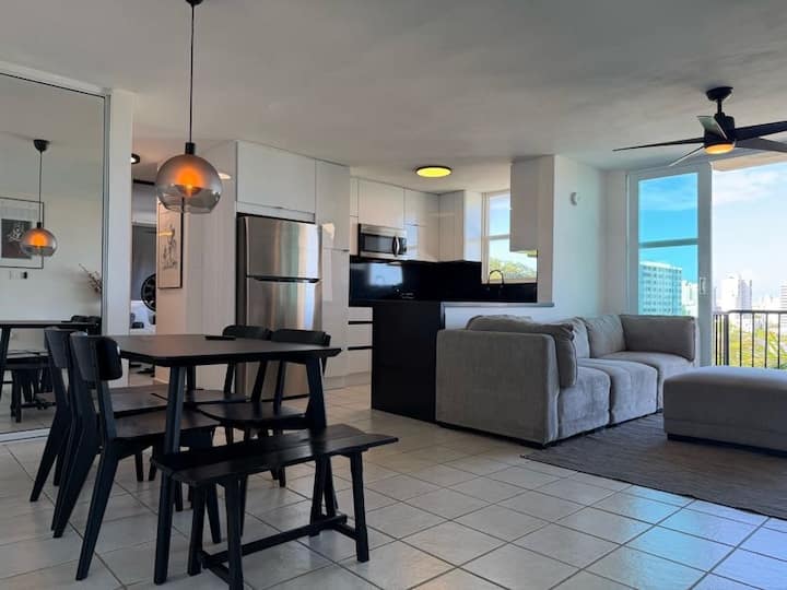 Ocean And City View, 10 Min From Airport 4 Guest - San Juan