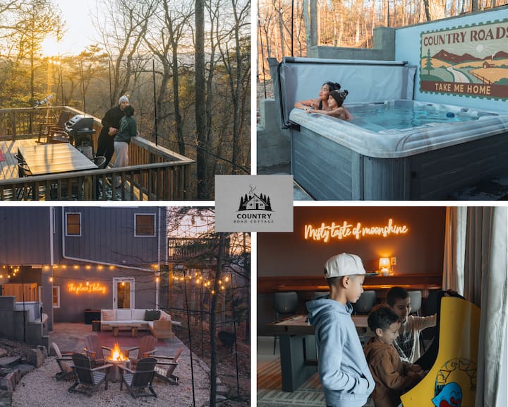 Country Road Cottage | Views + Hot Tub + Sauna - Berkeley Springs, WV