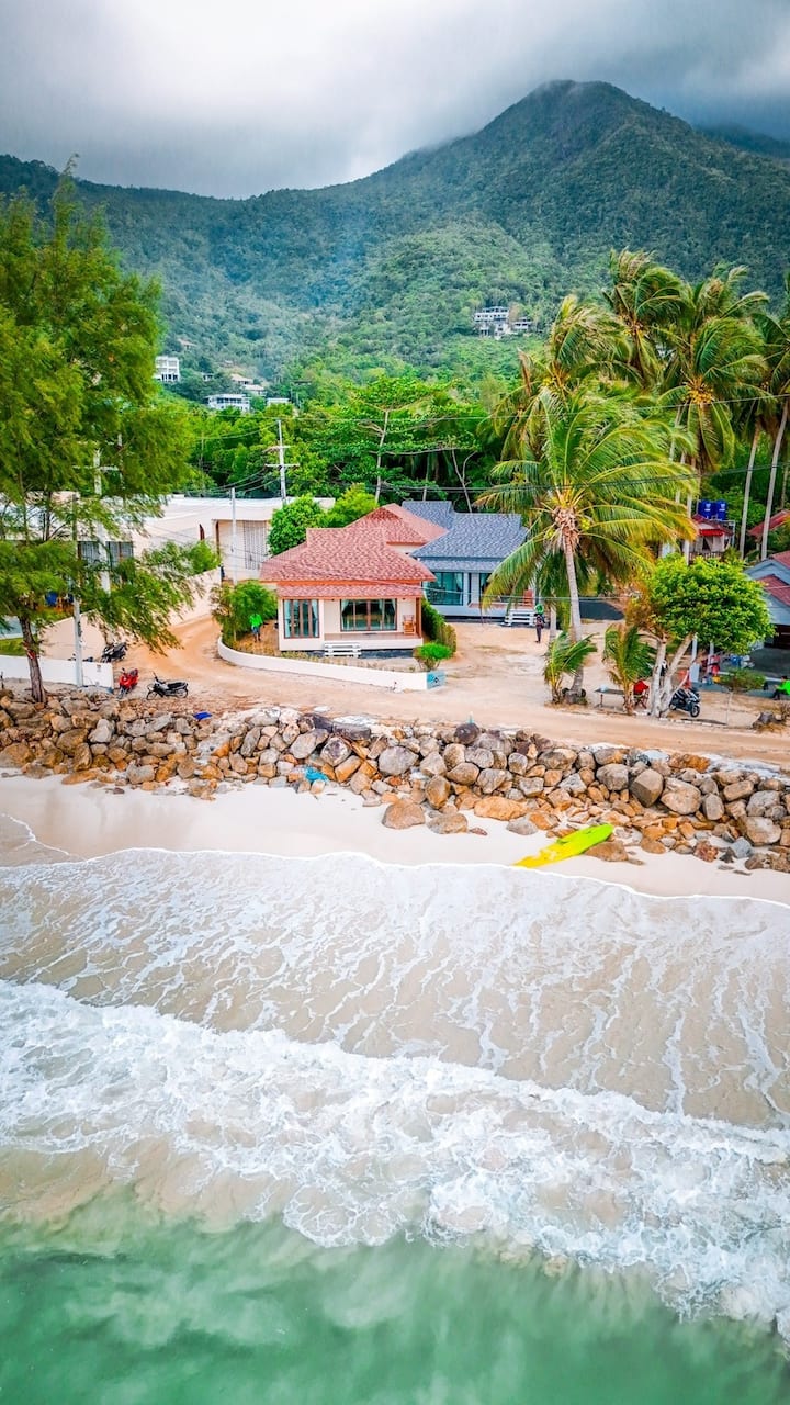 V4 Absolute Beachfront Villa -20 Steps Walk To Sea - Ko Phangan