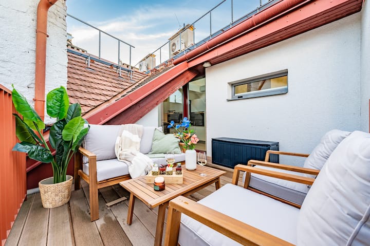 3bdr New Town Apt. W/ Terrace Workspace Ac - Prague