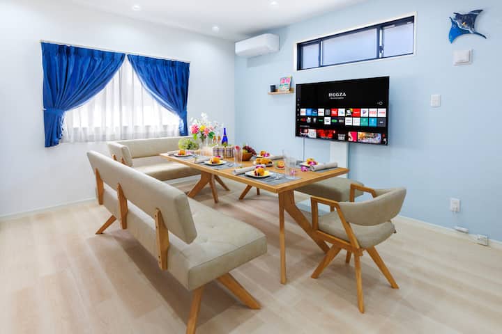 Katan-c棟/最大8名/真栄田岬3分/海遊びに最適/ファミリー向け - Okinawa