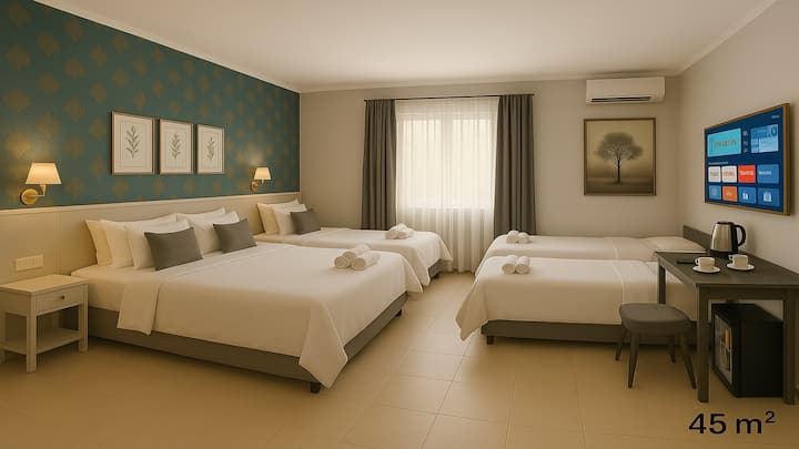 Deluxe 2+1 Suite Room Balcony & Kitchen, City View - Çorlu